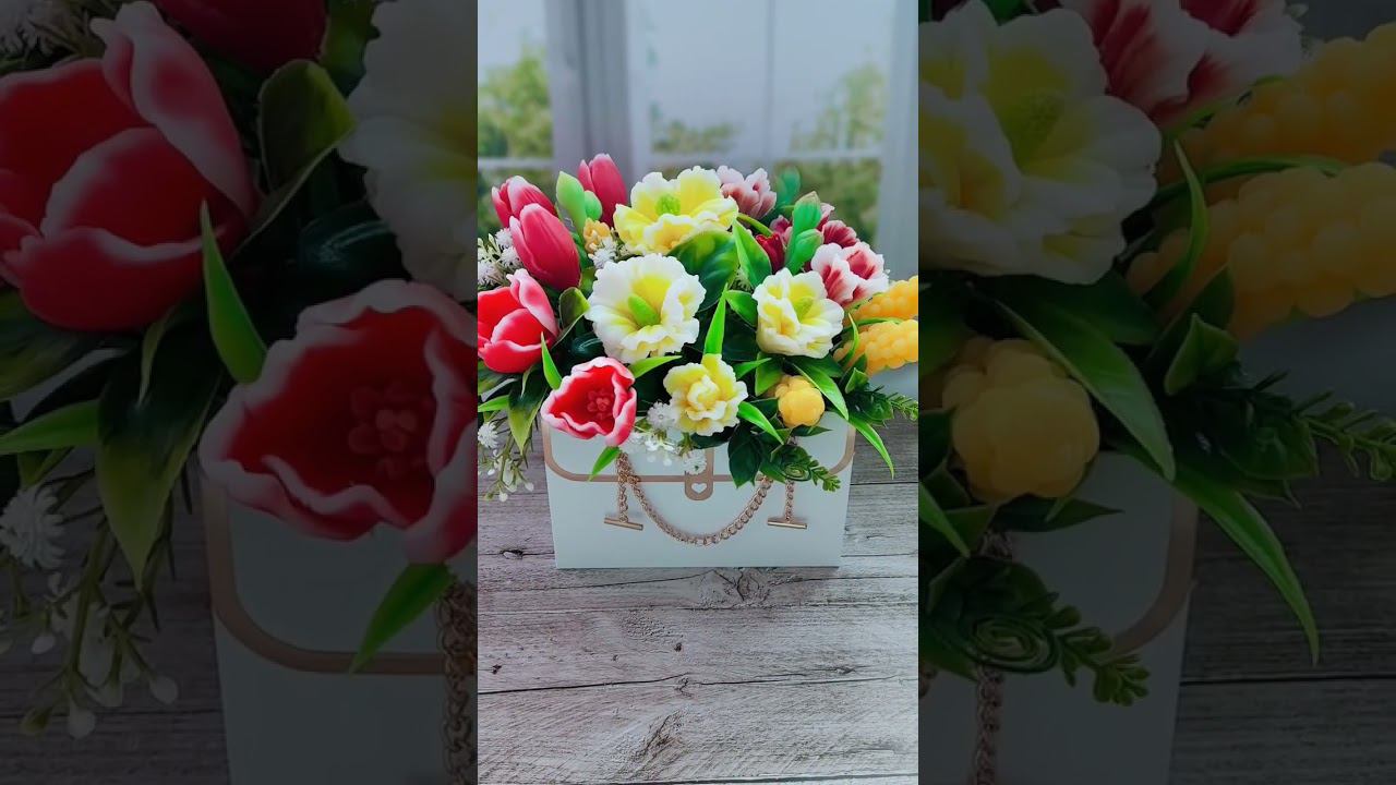 Букет из мыла в сумочке/Мыловарение