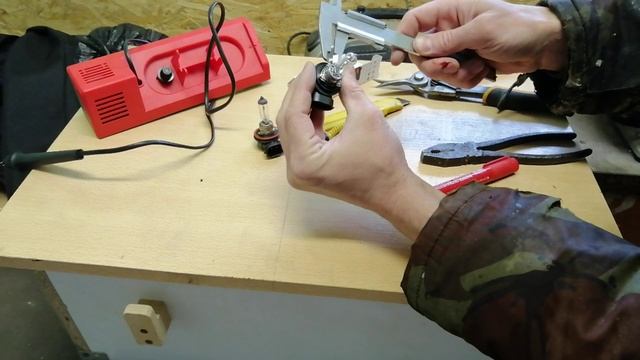 Переделка лампочки H9 в H11