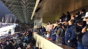 Виктория Лопырева после гола Федора Смолова