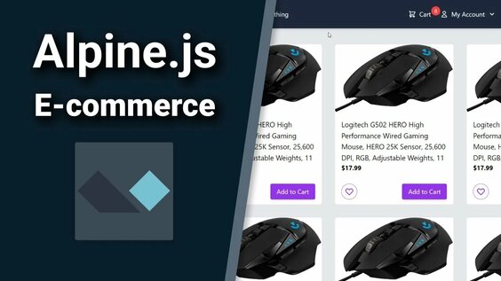 1. Alpine.js E-commerce website tutorial