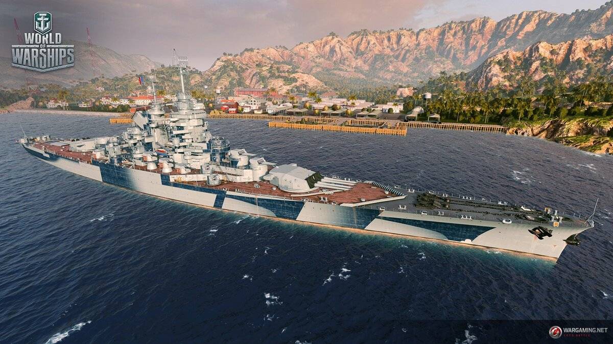 Мир Кораблей Линкор Республика Ранги 6х6 200+ к дамага, 3 фрага, основной калибр