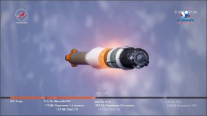 Пуск РКН "Союз-ФГ" с ТПК "Союз МС-06"
