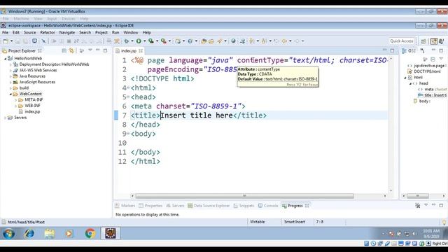 Creating JSP page in Eclipse IDE for Java EE Developers – смотреть онлайн видео от Канал для ...