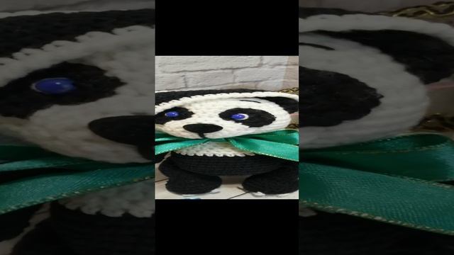 Обзор мишки Панды амигуруми ручной работы ???