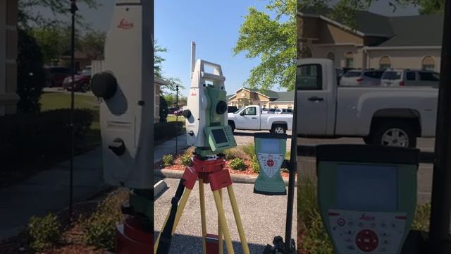 Leica TCRP1203 plus Robotic Total Station + Leica CS15 Field Controller , Leica RH15 Radio Handle