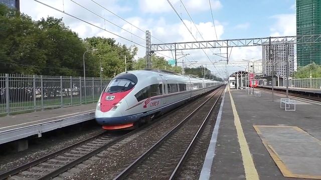 Электропоезд ЭВС1-15/ЭВС1-17 "Сапсан" (ТЧ-10) высокоскоростной поезд №762А Санкт-Петербург - Москва.
