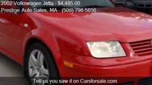 2002 Volkswagen Jetta GLS 1.8T 4dr Sedan for sale in Worcest