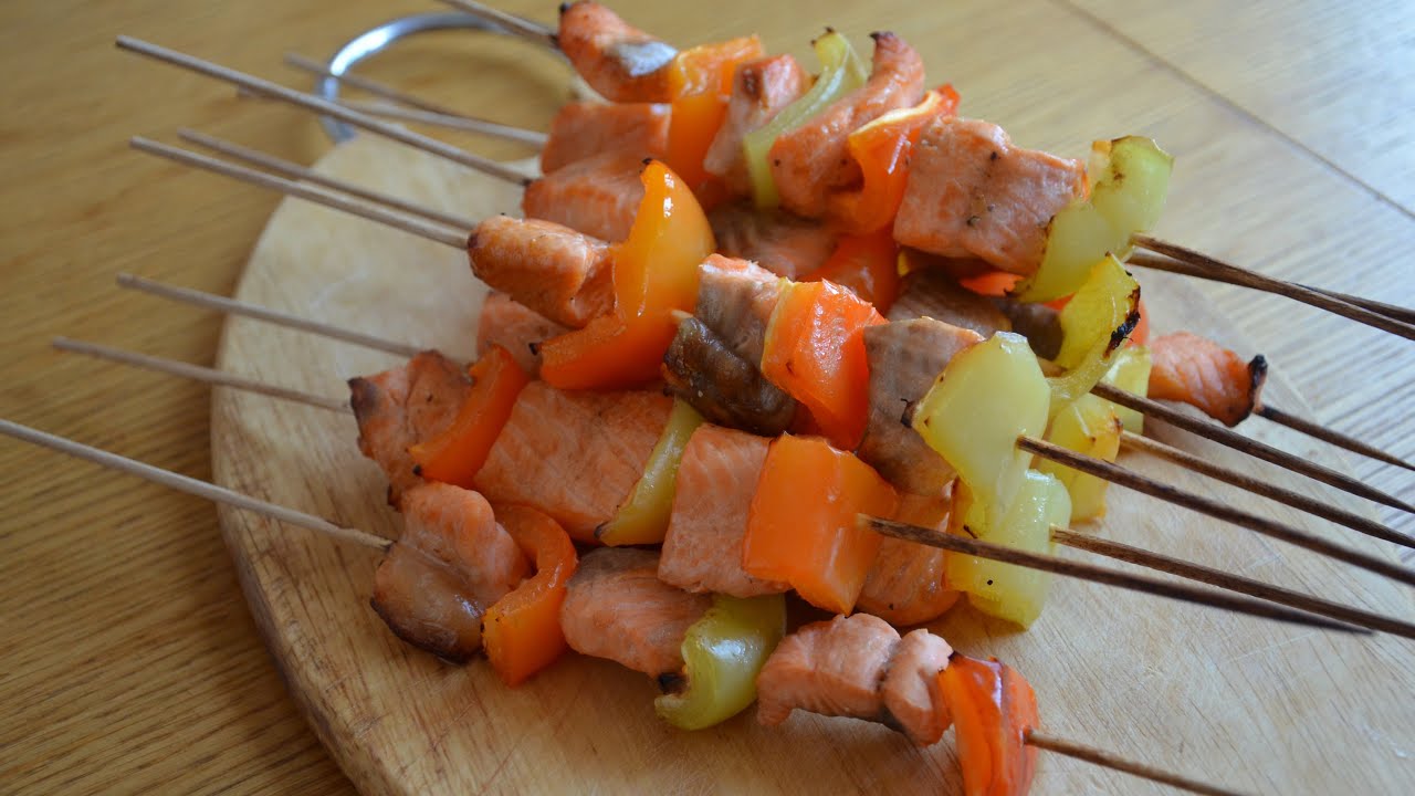 Шашлык из форели.