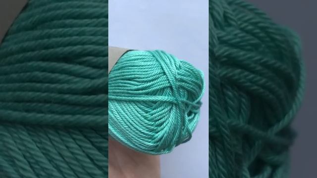 Подробный обзор пряжи Gazzal Giza(100% мерсеризованный египетский хлопок) №2481 Мята - смотреть ...