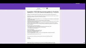 GeekON | FOCI EB Nyereményjáték | 1. forduló VÉGE!