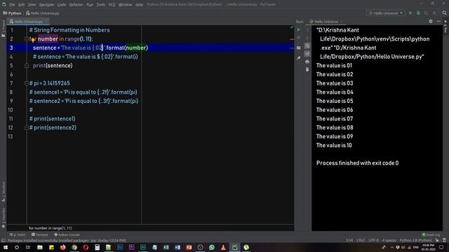 Python String Formatting - Number Format - Part 3 - Learn Python Codes ...
