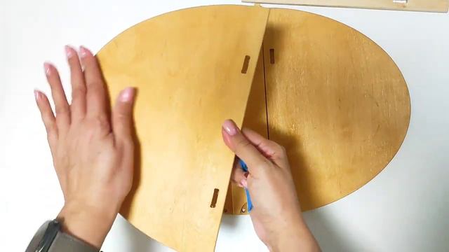 Подготовка заготовок из фанеры для плетения пикниковой корзины