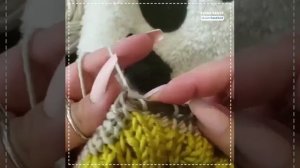 Объемный узор спицами
