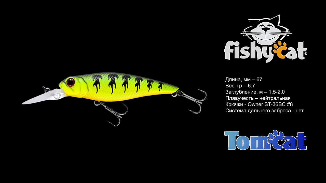 Fishycat Tomcat 67SP-DR - Техника и способы проводки