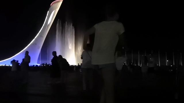 Сочи поющие фонтаны, танцует дочка