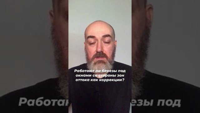 Работают ли березы под окнами со стороны зон оттока как коррекции?