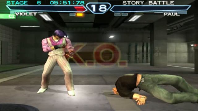 Tekken 4 (PS2) Violet Story Mode