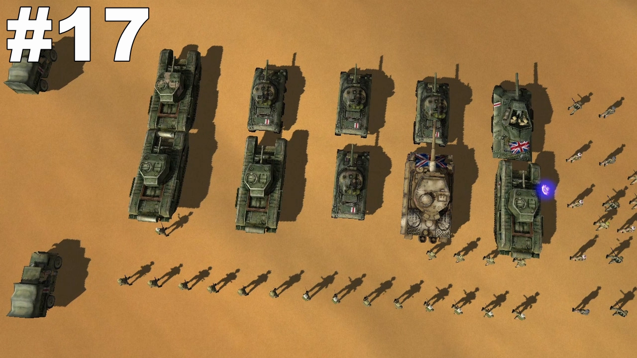 ▶Desert Rats vs. Afrika Korps. Кампания Союзников. Миссия 5: Возвращение в Тобрук. #17