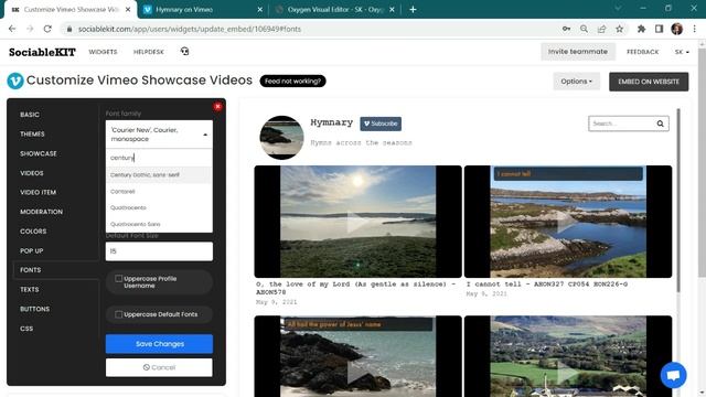 How to embed Vimeo showcase videos on your Oxygen website for FREE | embed free vimeo oxygen ...