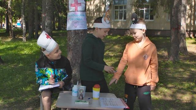 В ДОЛ "Голубая стрела" в рамках проекта "ДРАКА - /Детская Региональная Академия КиноАрт/" АЙБОЛИТ