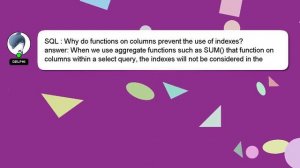 SQL : Why do functions on columns prevent the use of indexes?