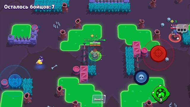 стилл бравл но я могу передвигаться только атаками диномайка