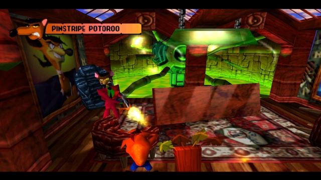 Crash Bandicoot 1 прохождение #5 трудный бос