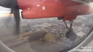 Взлет и посадка на турбовинтовом борту Austrian Airlines