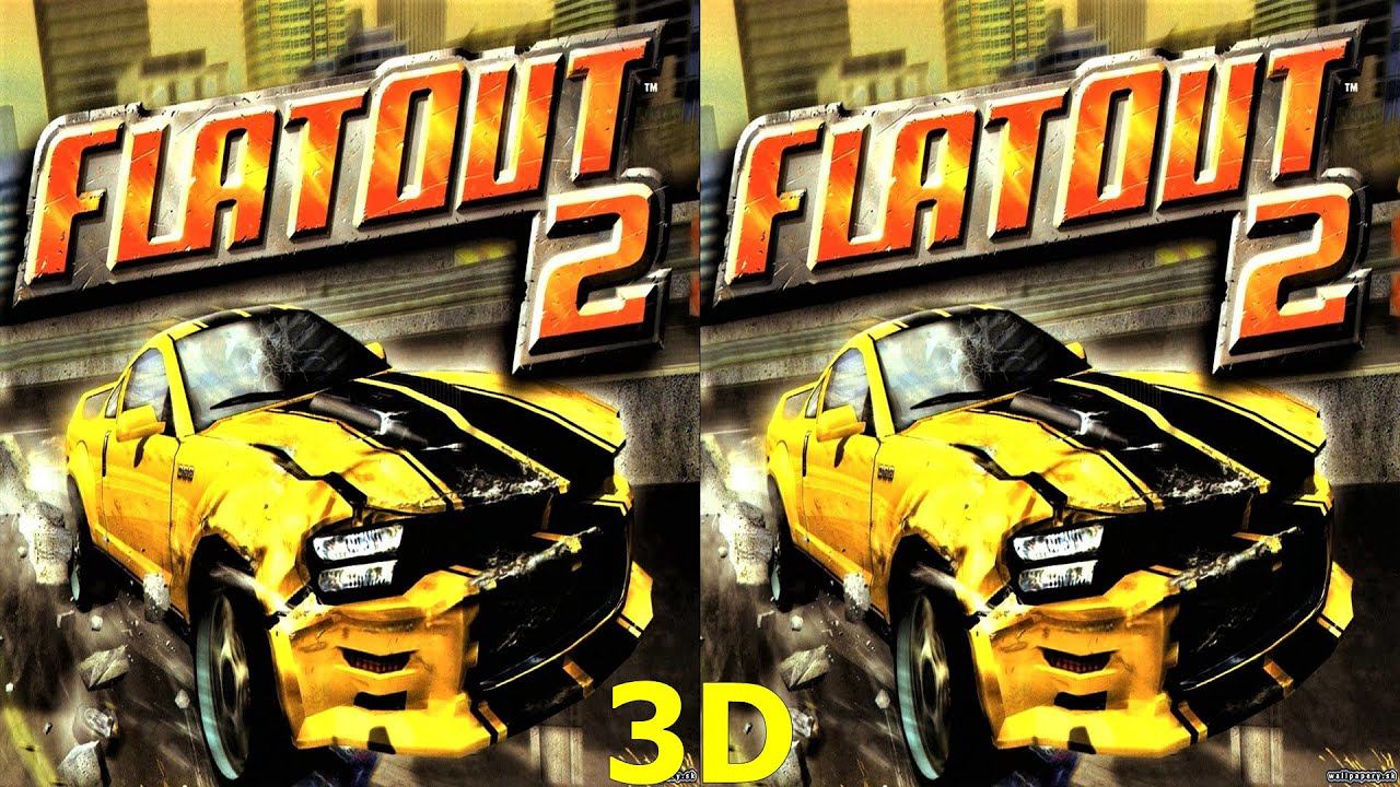 FlatOut 2 3D video SBS VR box google cardboard