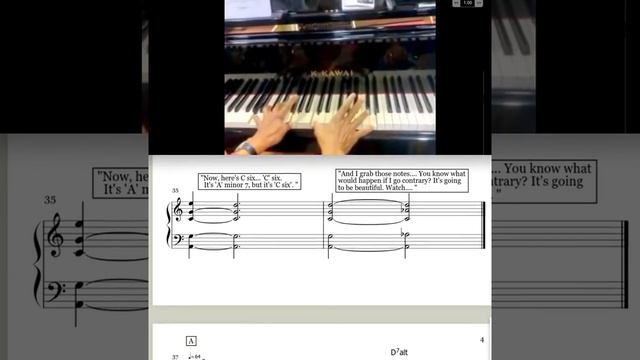 Barry Harris Using Major 6 Diminished scale with Live Transcript
