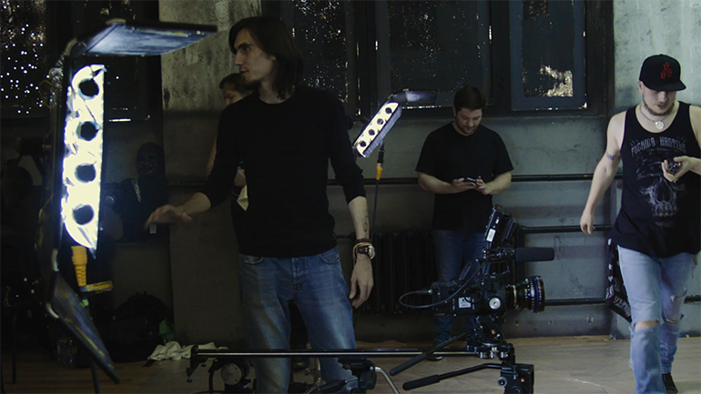 Behind the scenes of the music video Slaughterhouse by Be Under Arms
