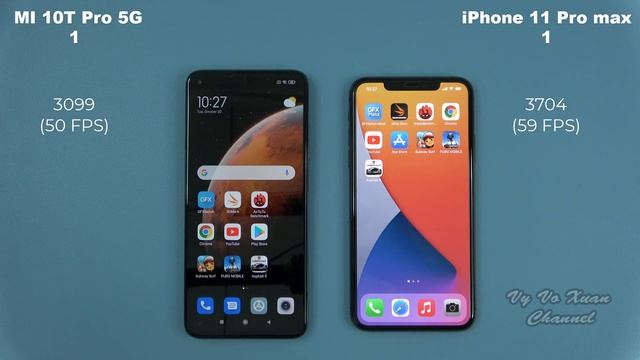 Xiaomi MI 10T Pro 5G vs iPhone 11 Pro Max | Snapdragon 865 vs Apple A13 ...