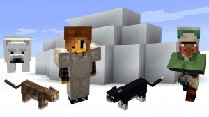 Сборник видео - Майнкрафт выживание Светы в Снежном Биоме! - Видео обзор Minecraft игры онлайн.
