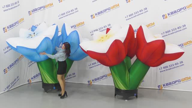 Оформление цветами - Надувной букет цветов – Цветы для украшения сцены.