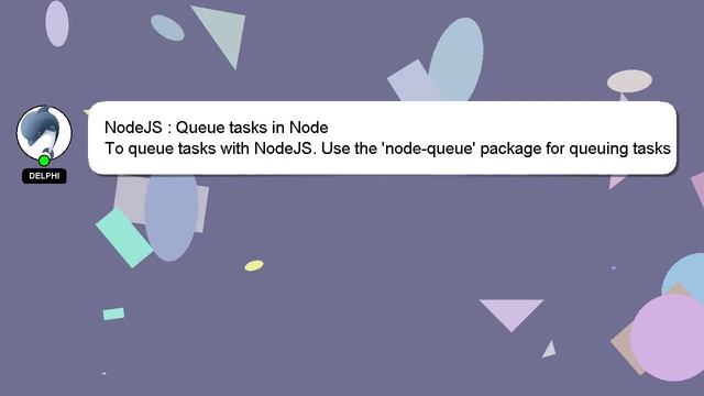 Nodejs Queue Tasks In Node смотреть онлайн видео от Javascript для графических дизайнеров в