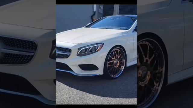 S550 COUPE ON 24s FORGIATOS #s550 #mercedes #mercedesbenz #forgiato #rimworld #forgiato #carshow
