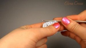Узоры крючком  Цветок четырёхлистник