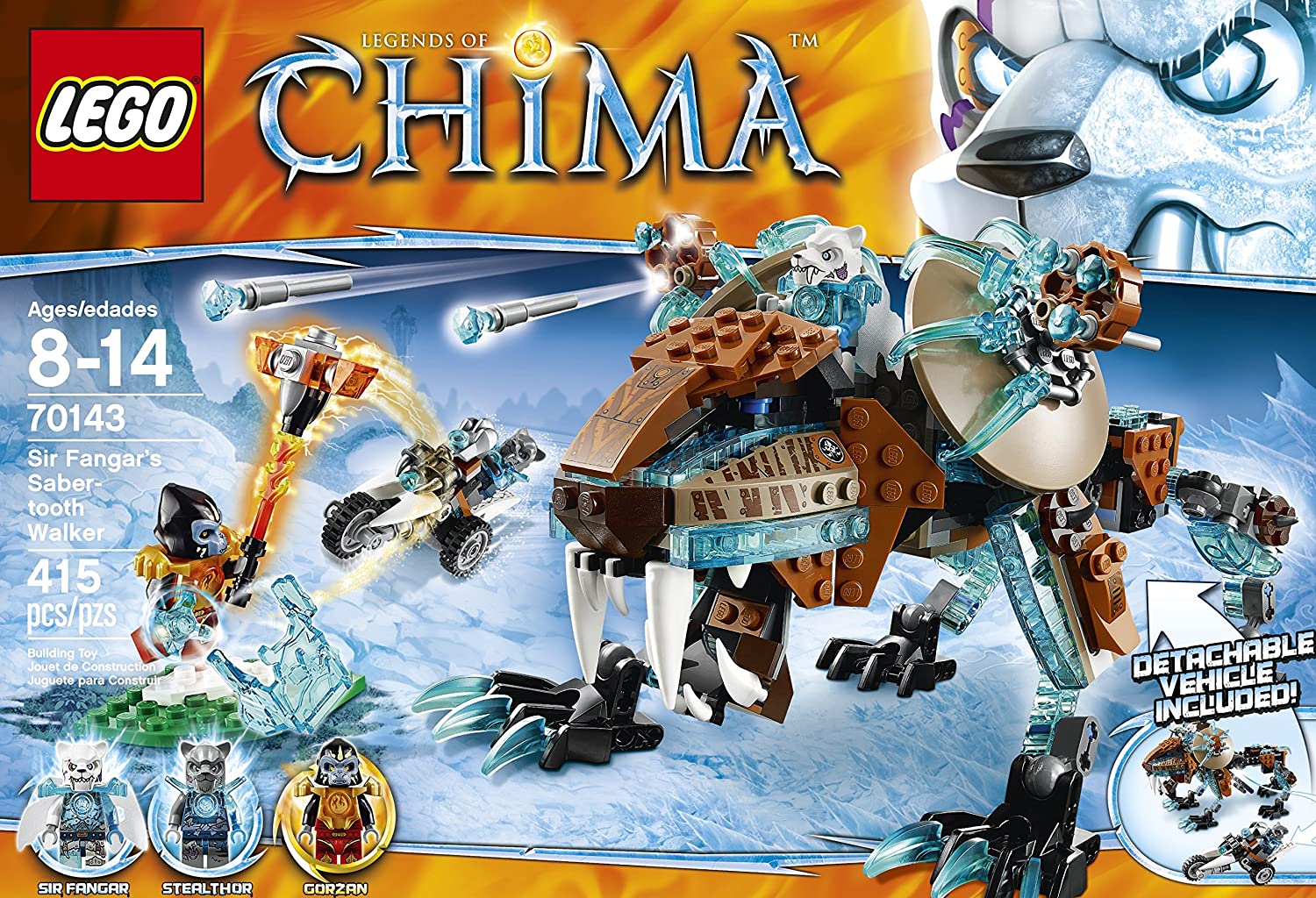 Конструктор Lego Chima 70143 Саблезубый ходок сэра Фангара Сборка и обзор