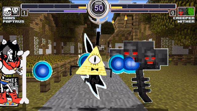 Sans and Papyrus VS Creeper & Wither Skeleton [Undertale X Minecraft ...