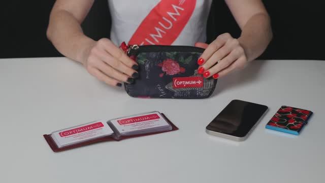 Кошелёк на пояс, цветы - OPTIMUM (wallet)