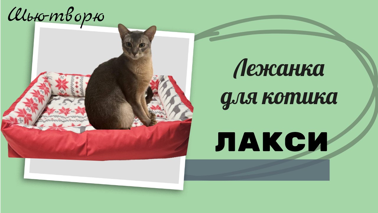 Подарок для кота. Пошив лежанки для домашнего любимца.