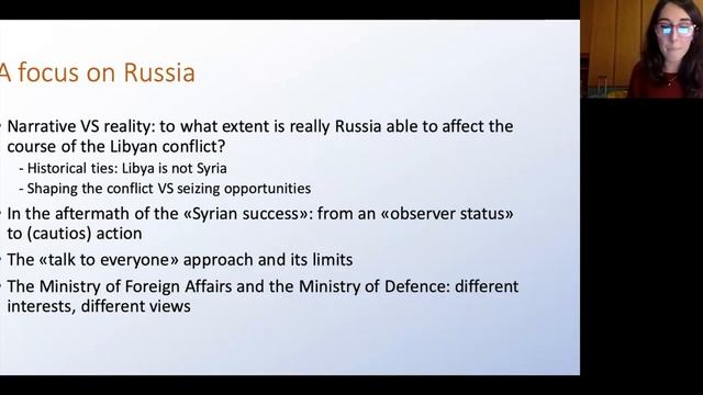 Chiara Lovotti. The Role of Regional and International Participants in the Libyan Conflict