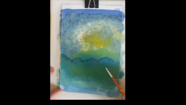 Рисуем пейзаж (10), легко и просто