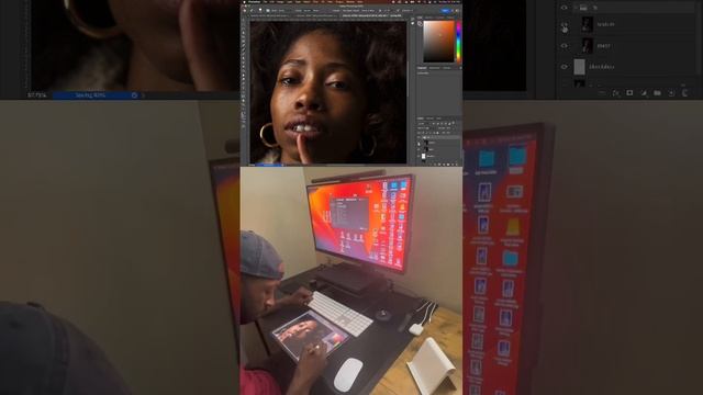 Photoshop 2023 w/ Apple Pencil on M1 iPad Pro 12" in action! #photoshop #ipadpro #applepencil