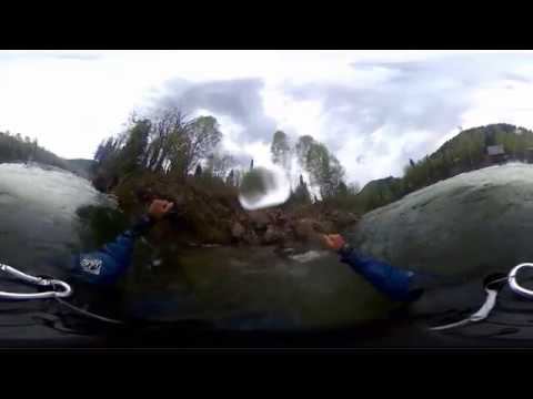 VR 360 Река Казыр. Испытание костюма. Форсирование Томи вплавь.