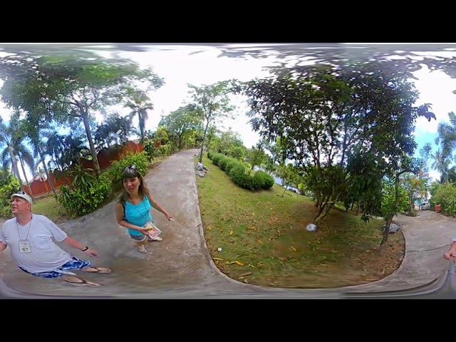 360° Видео Паттайя Май 2018 на экскурсии  (прогулка по саду  3)