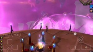 Winlator Android emulator running World of Warcraft 5.4.8 Galaxy Z Fold 5 Highest View Distance