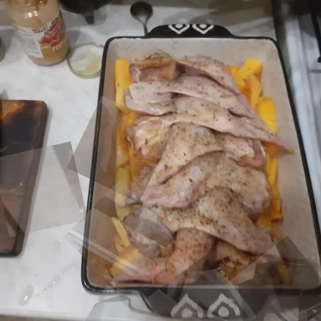 Курица с тыквой в духовке рецепт