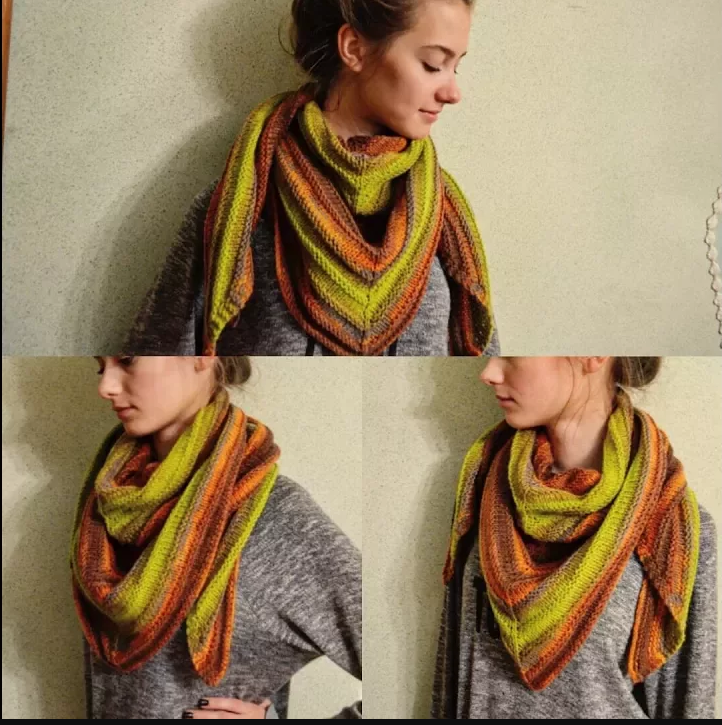 Бактус (шарф, косынка, платок) спицами - это просто!Bacchus (scarf, kerchief) knitting
