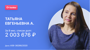 Татьяна Евгеньевна А. (Номер дела: А56-36266/2020)
